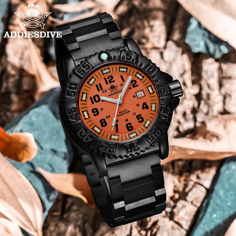 ADDIESDIVE 2023 New Fashion Men's Analog Watch 50m Waterproof Luminous ...