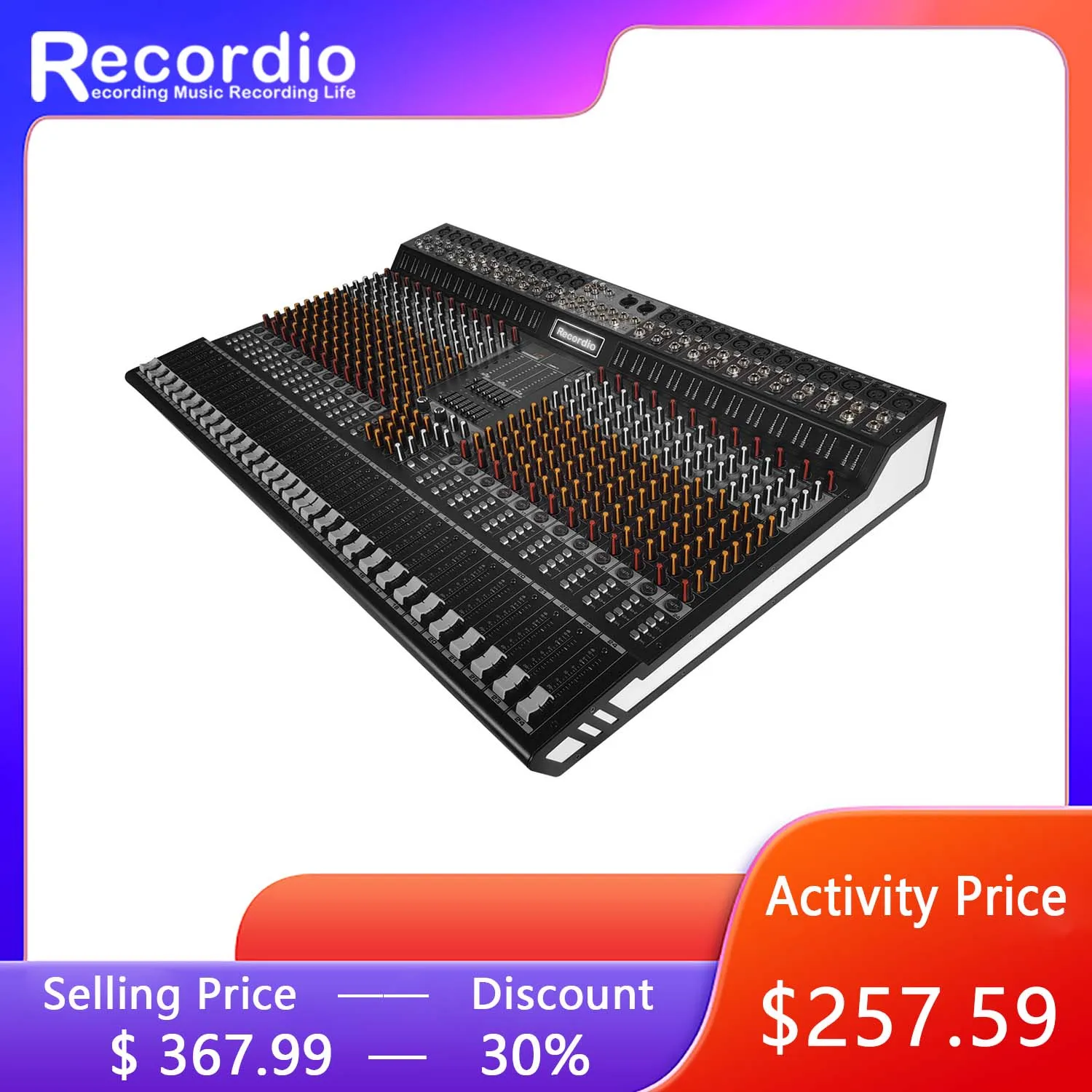 GAX-XM24 Recordio Professional 24-channels USB Audio Mixer With Aux ...