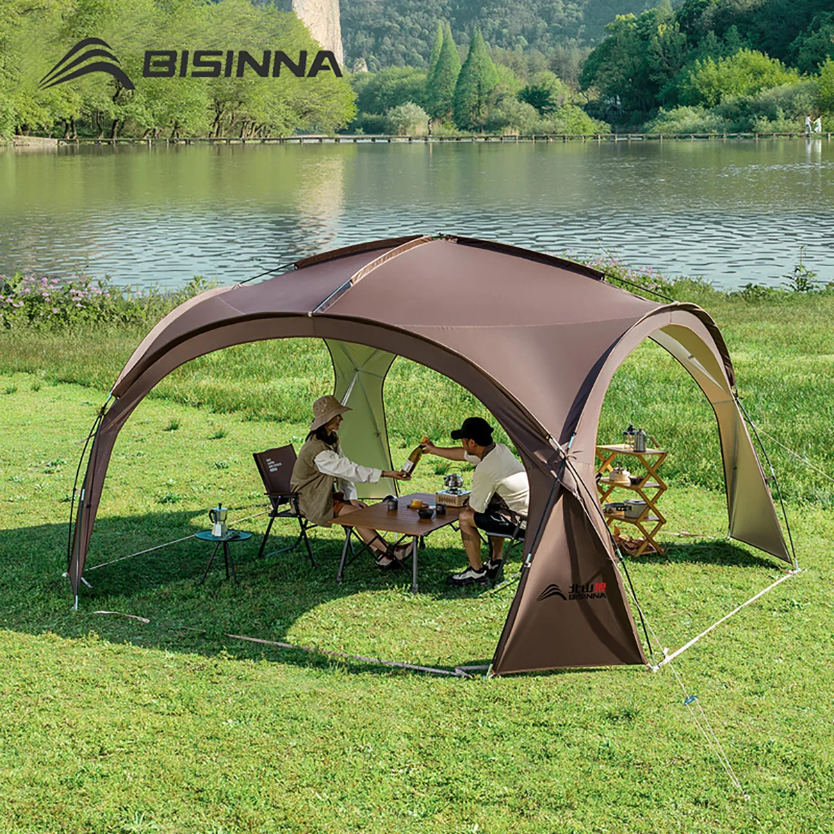 BISINNA-8-10-Person-Outdoor-Camping-Dome-Tent-Luxury-Large-Round-Canopy ...