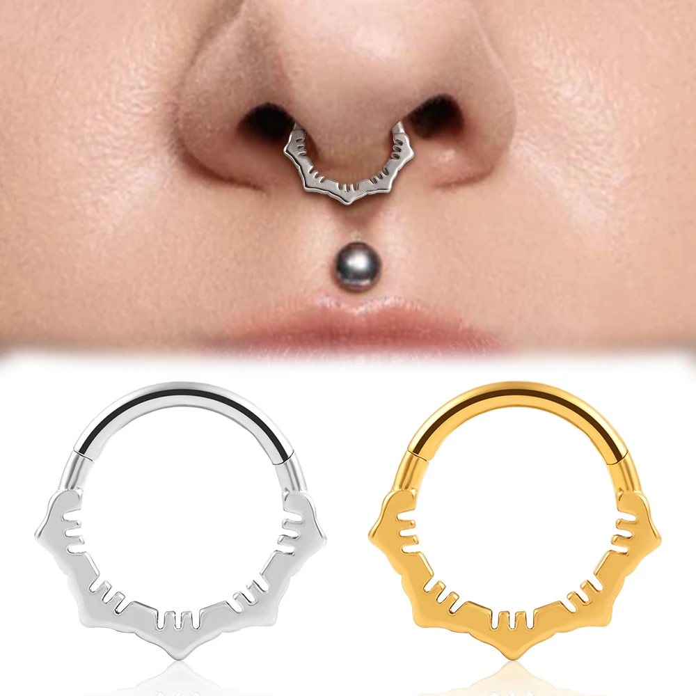 Vanku-1PCS-Stainless-Steel-Nose-Ring-Septum-Piercing-for-Women-Piercing ...