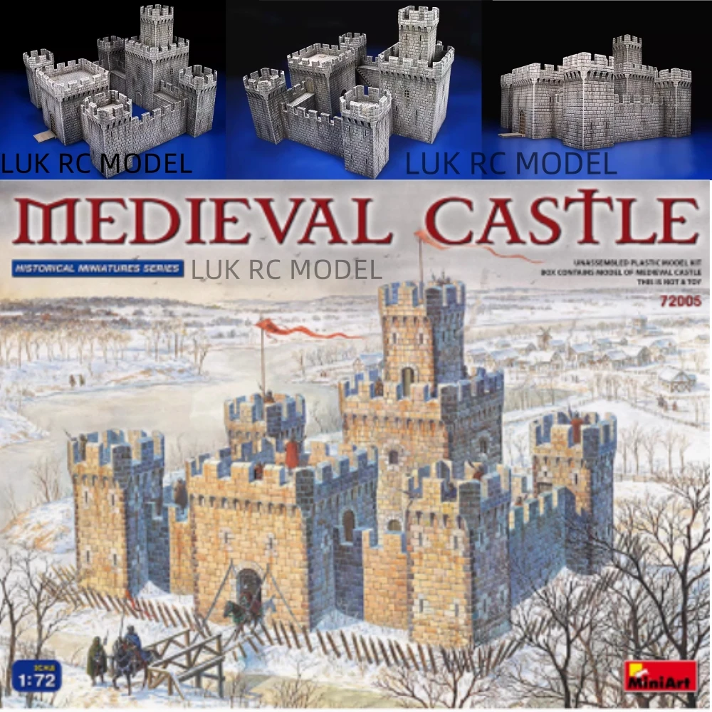 MiniArt Architectural Scene Model 1/72 Medieval Castle 72005 Miniature ...