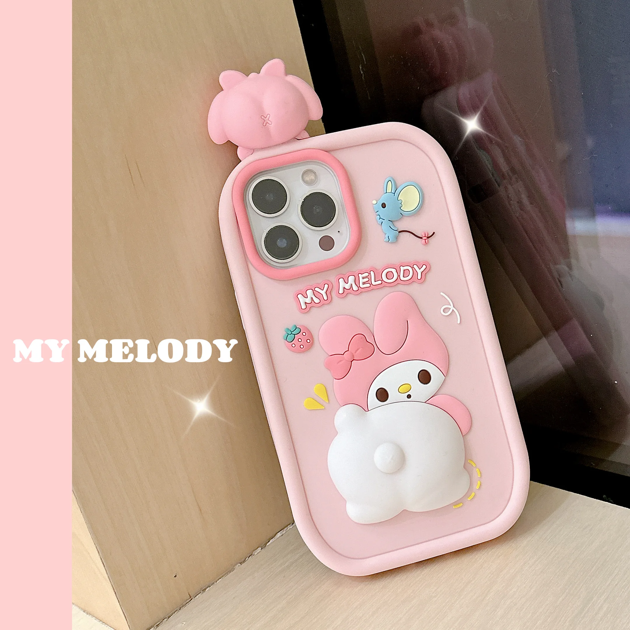 My Melody Cinnamoroll Sanrio Plush Kawaii Cartoon Cute Samsung Silicone ...