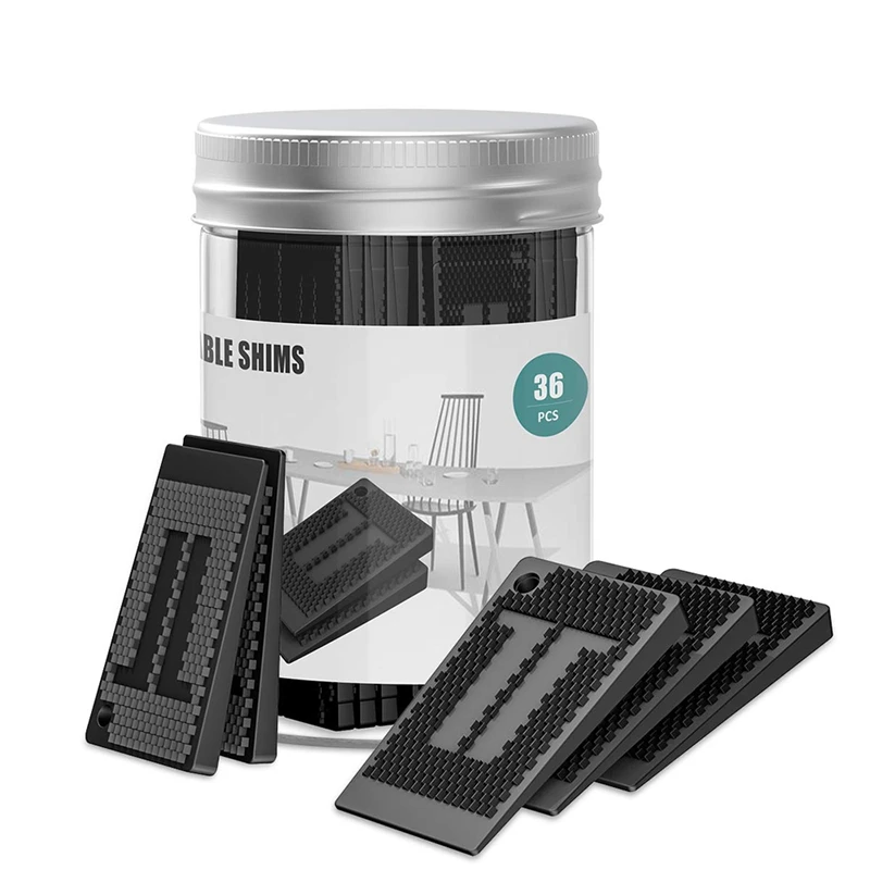 Plastic Shims For Leveling - 36 Piece Jar, Strong And Durable Table ...