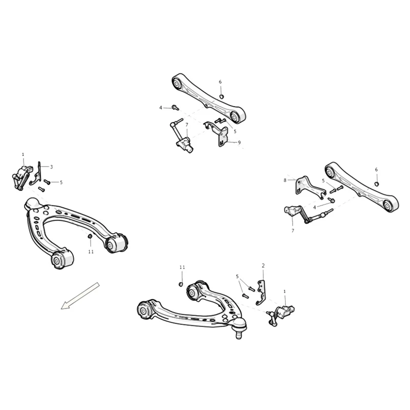 1027946-00-B-Suspension-Body-Height-Sensor-For-Tesla-Model-S-X-2012 ...