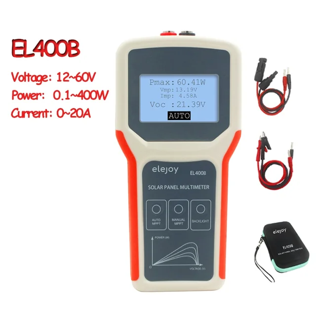 EL400B/EY800W/EY1600W Photovoltaic Panel Multimeter Solar Panel MPPT ...