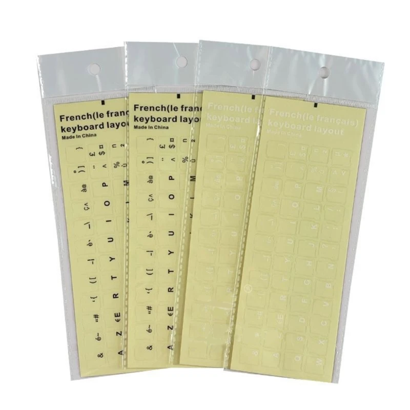 Transparent-French-Keyboard-Sticker-PVC-Glossy-Self-adhesive-Keypad ...