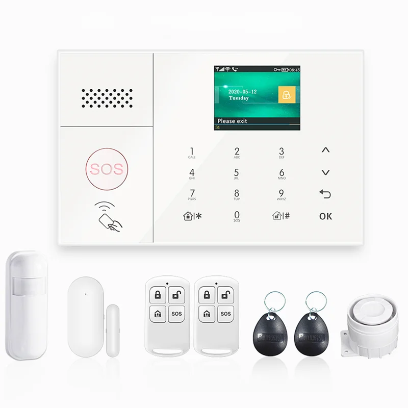 433mhz-Wireless-GSM-Wifi-Home-Security-Alarm-System-With-PIR-Sensors ...