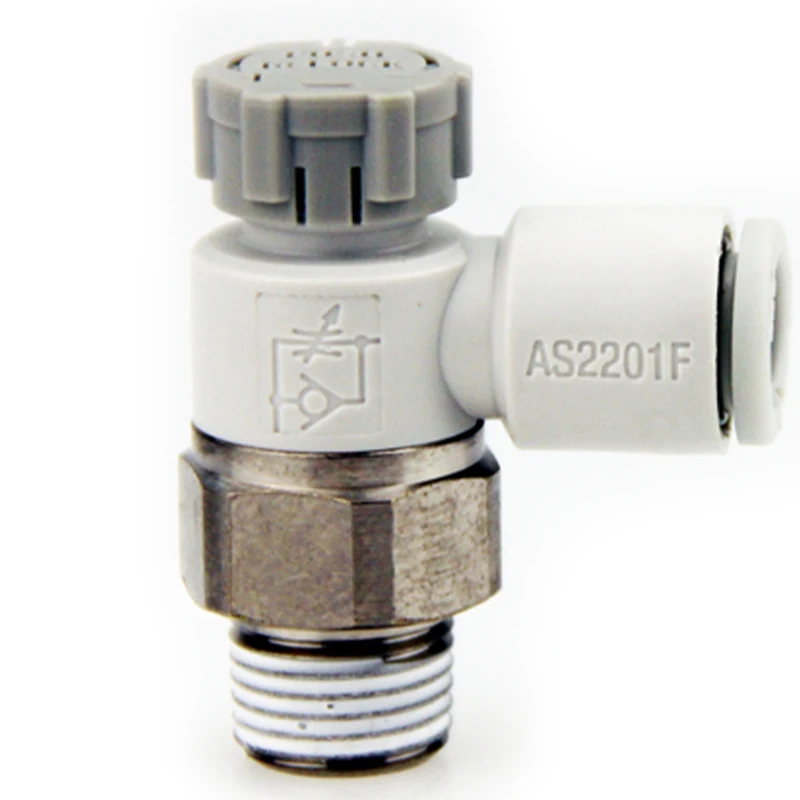 SMC AS2201F-01-04SA AS2201F-01-06SA AS Series Speed Controller With One-touch Fitting/Elbow Type ...