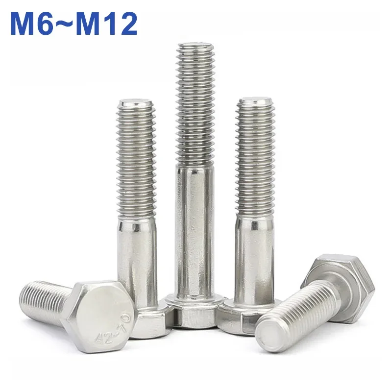 M6-M8-M10-M12-Partial-Half-Thread-External-Hex-Hexagon-Head-Screw-304 ...