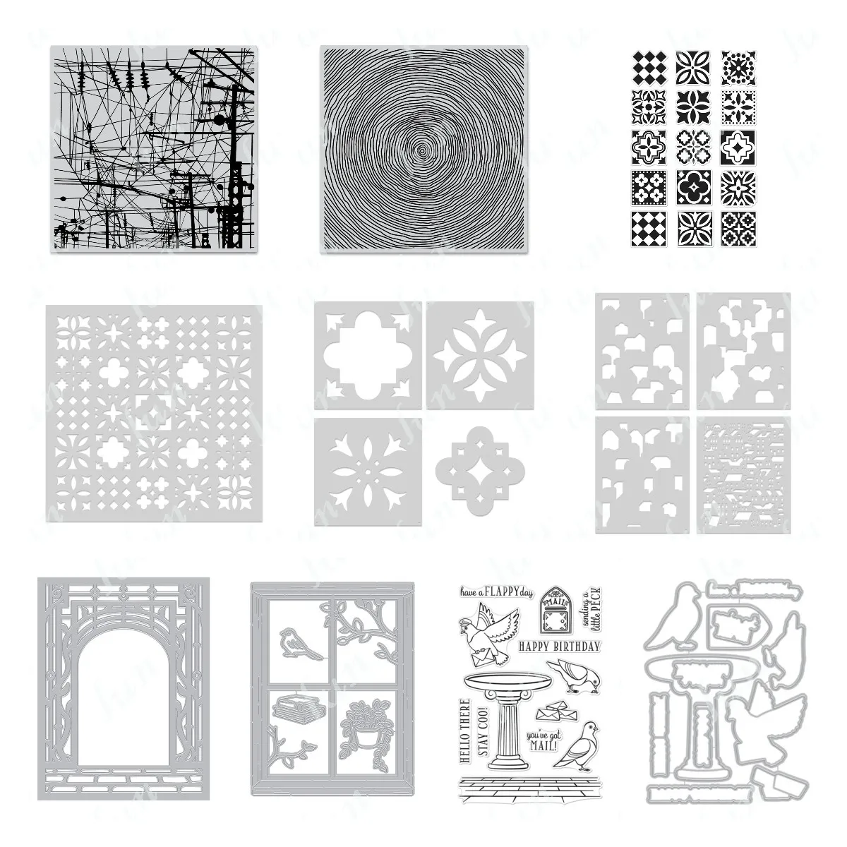 Swirl-Background-Clear-Stamps-2024-New-Arched-Cutting-Dies-Stencils ...