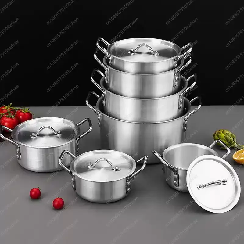 Cast Aluminum Cookware Set of 7 Piece Cooking Pot Set Non Stick Home ...