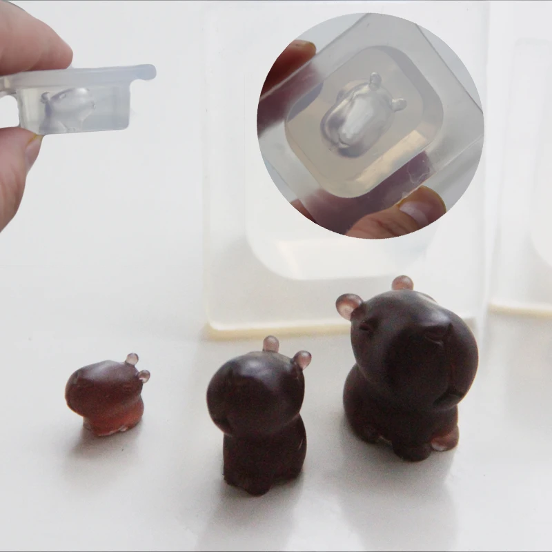 Tiny Capybara Silicone Molds Dollhouse Mini 3D Capybara Animals Molds ...