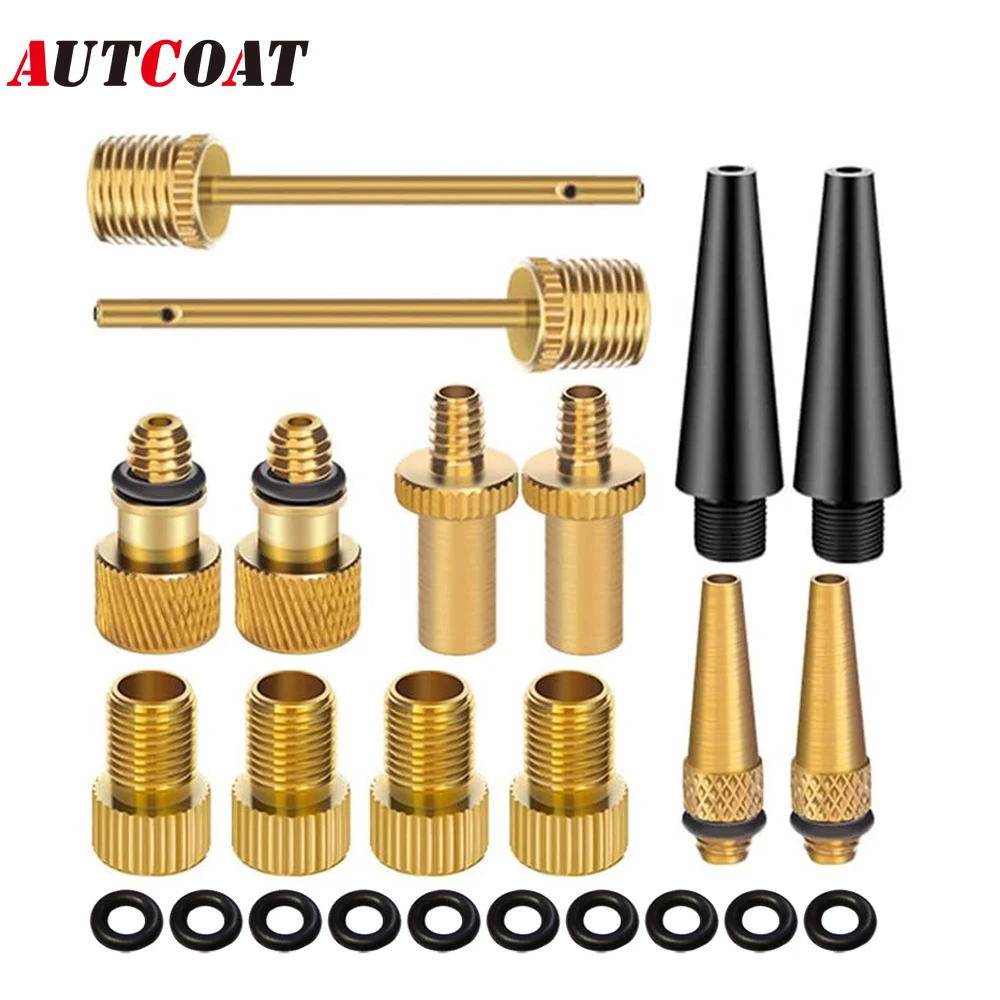 1Set-Premium-Brass-Valve-Adapter-Bike-Tire-Valve-Adapters-Ball-Pump ...