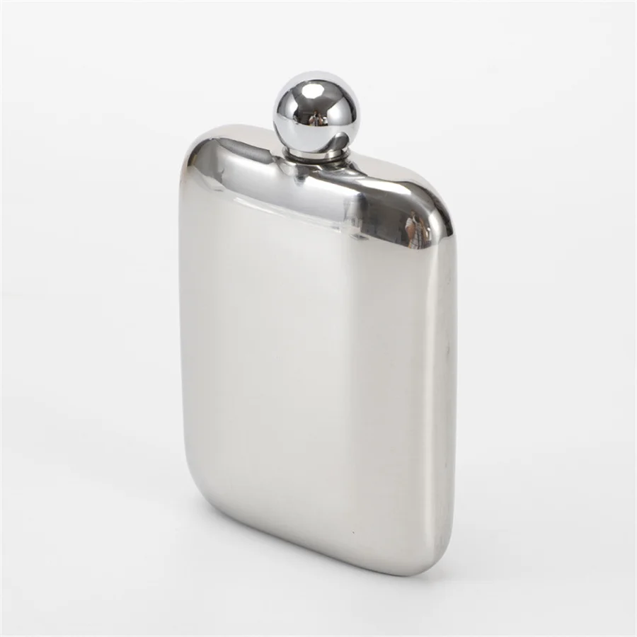 304-Stainless-Steel-Shaped-Flask-Square-6oz-Portable-Flask-Spherical ...