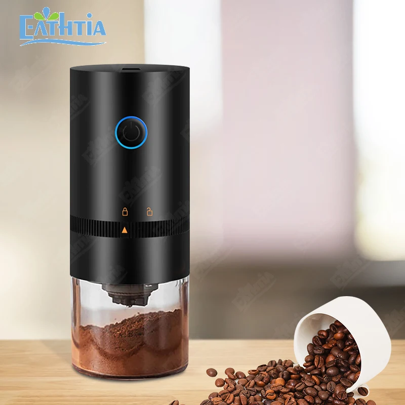 Portable Electric Coffee Grinder TYPE-C USB Charge Coffee Bean Grinder ...