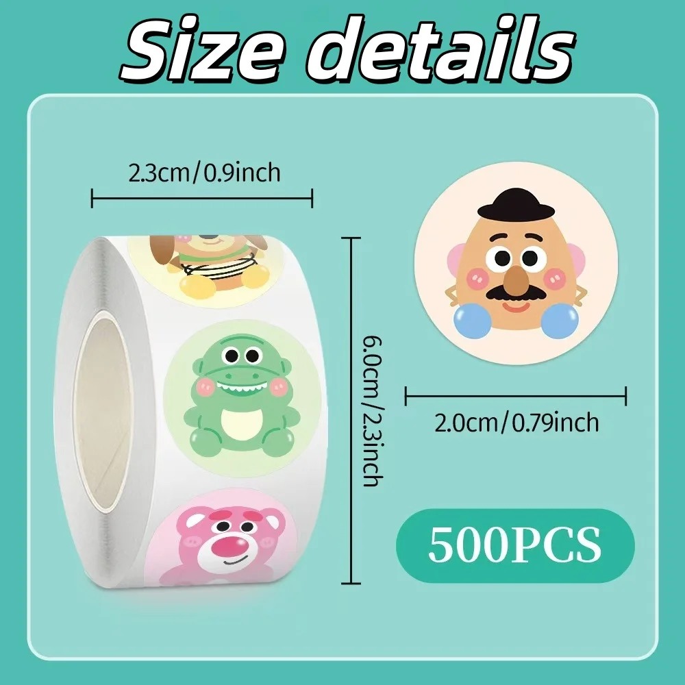 500pcs Cute Disney Anime Story Stickers Buzz Lightyear Woody Decals DIY ...