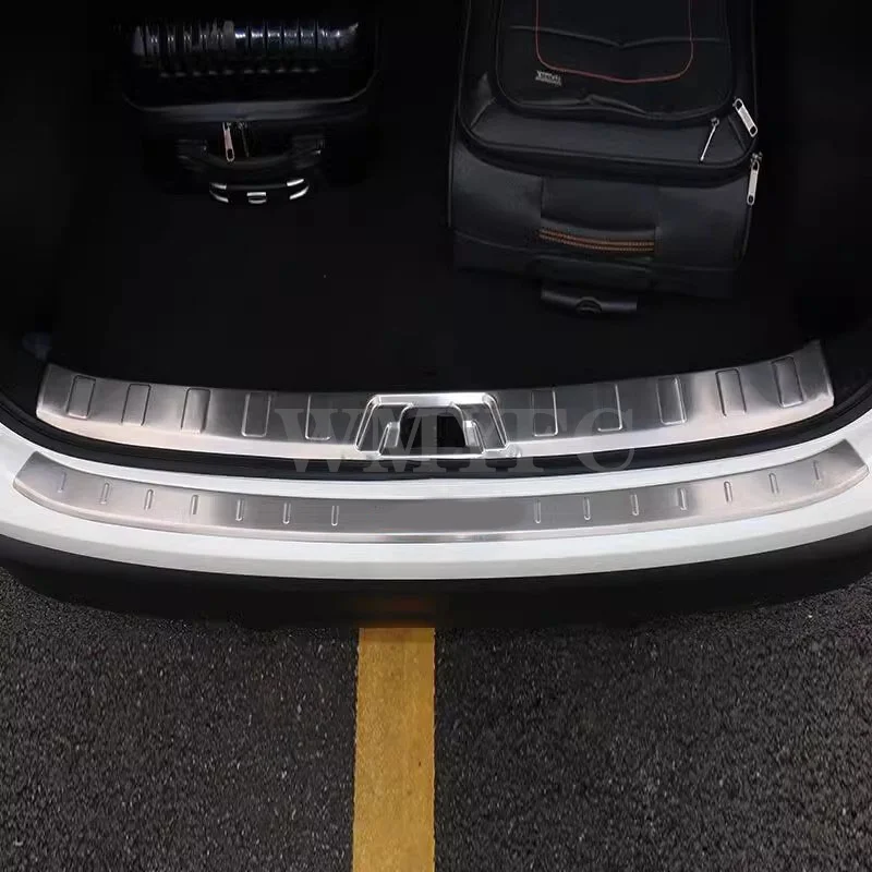 Stainless Steel Car Rear Door Bumper Protector Sill Plate Rear Styling ...
