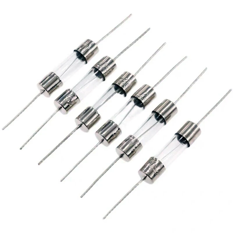 10pcs 5*20mm Axial Glass Fuse Fast Blow With Lead Wire 5*20 250V 0.5A ...