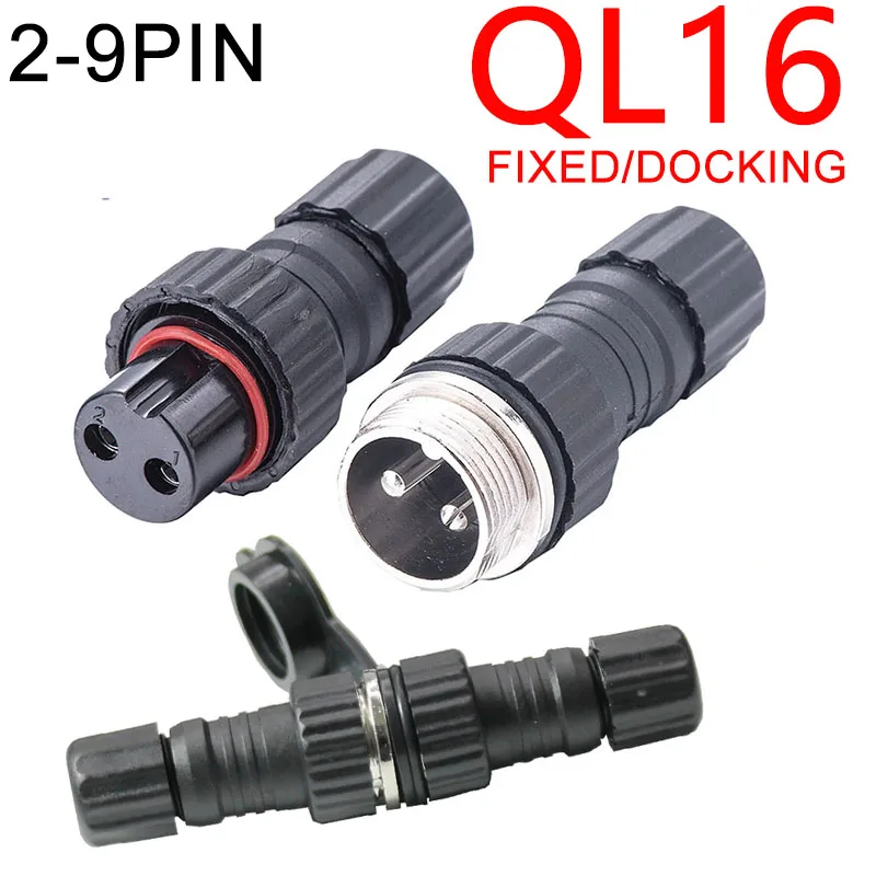 5-20Sets-QL16-M16-Aviation-Plug-Ip65-Male-Female-Docking-Plug-Panel ...