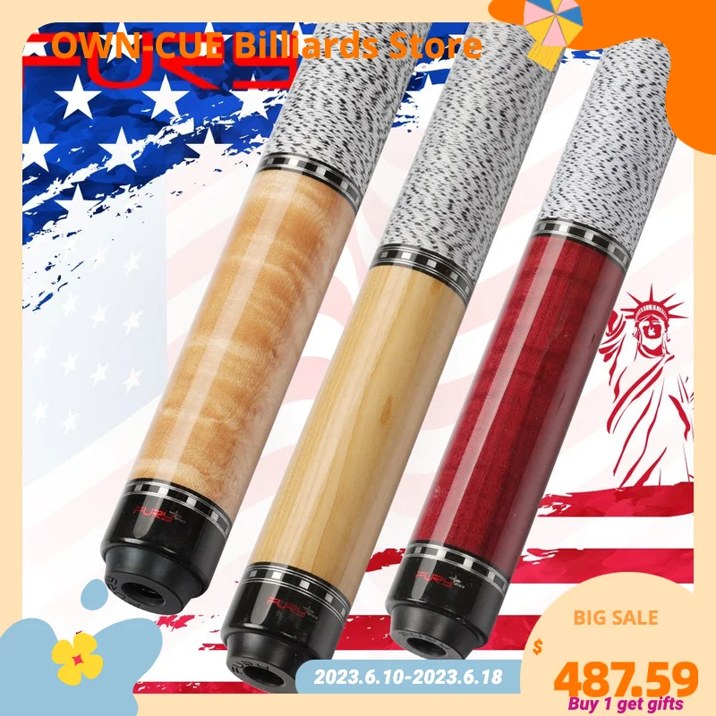 FURY NT1 3 당구 큐 스틱 13mm Kamui M 팁 하드 메이플 기술 샤프트 케이스 전문 당구 키트|스누커 & 당구 큐 ...