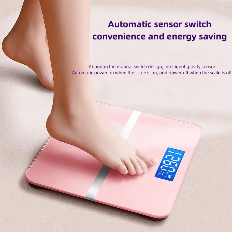 Weight Scale Tempered Glass Smart Human Body Electronic Health Scale ...