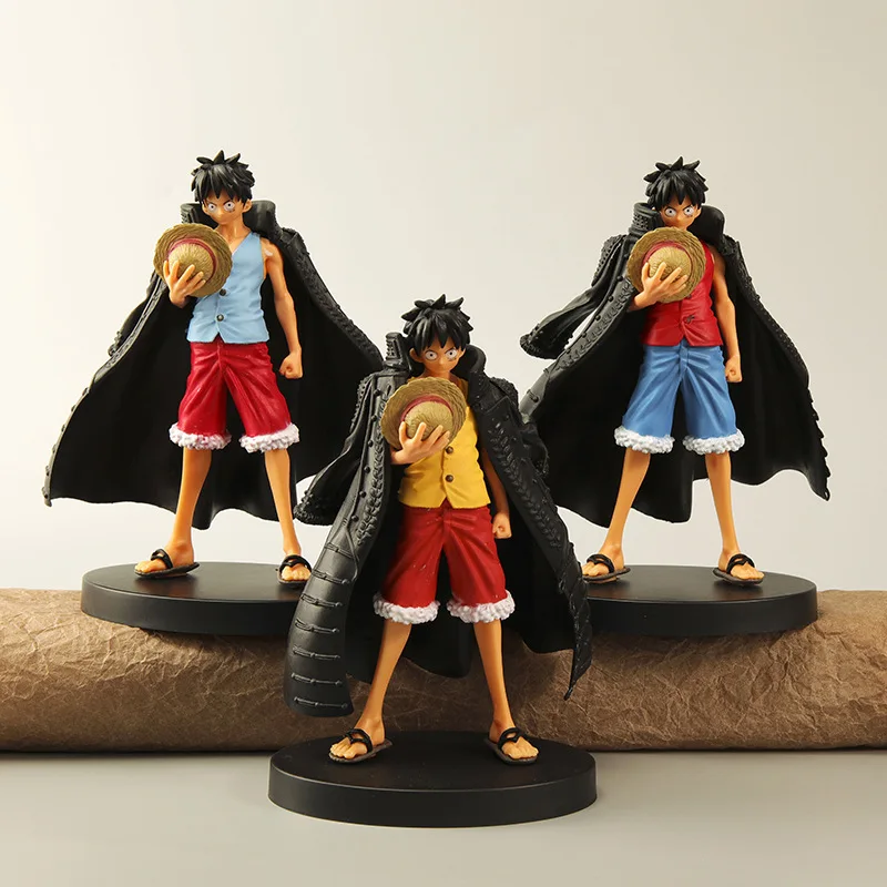 Anime-Peripheral-ONE-PIECE-Black-Cape-Monkey-D-Luffy-Standing-Posture ...
