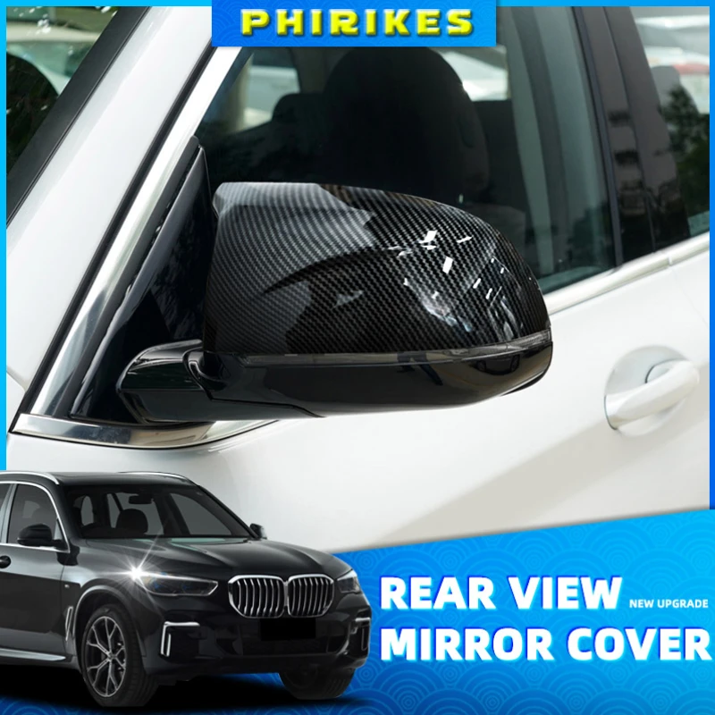 Car Painted High Quality Glossy Black Rearview Mirror Cover Caps M ...