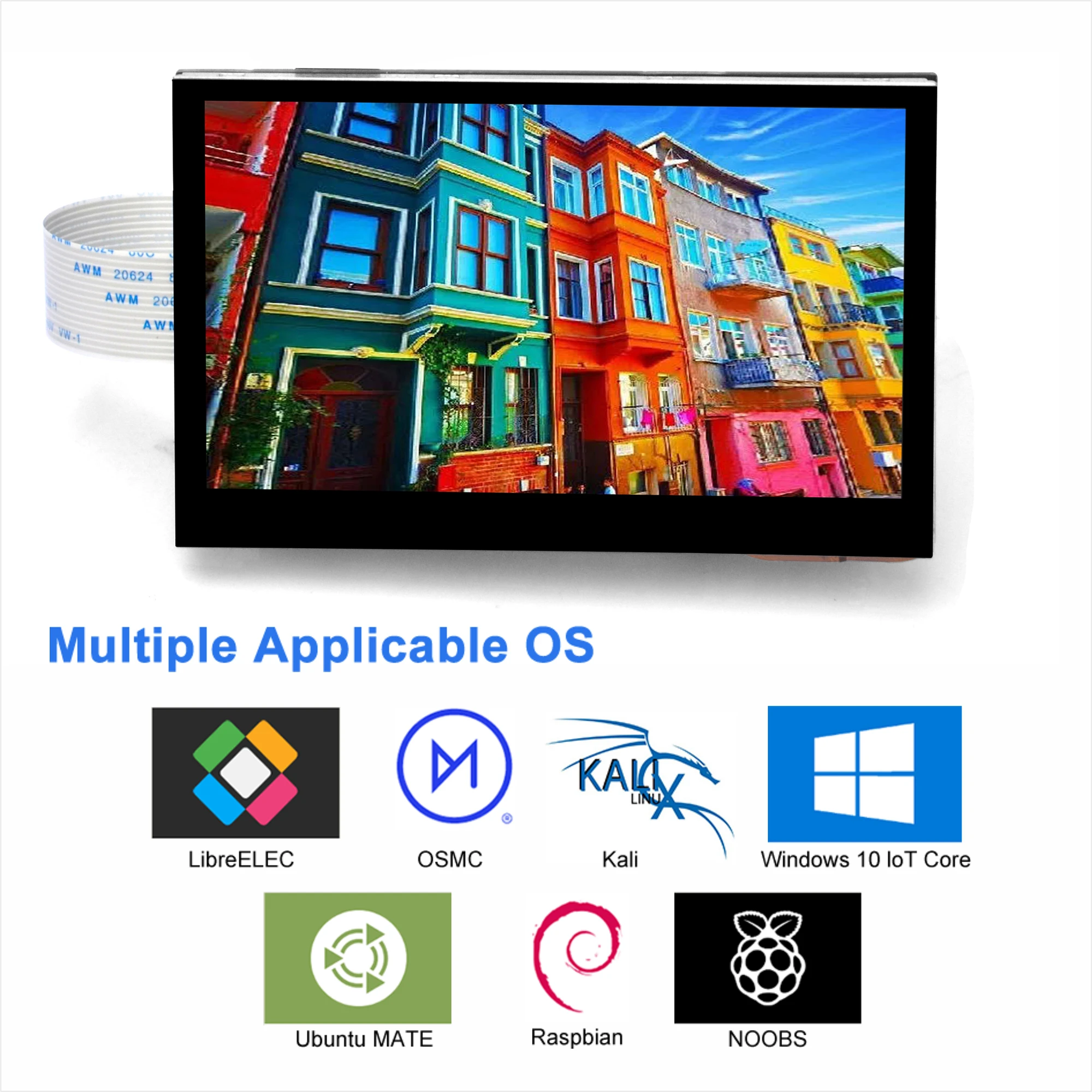 Osoyoo 4.3 Inch Ips Lcd Capacitive Touch Screen Display 800×480 Dsi ...