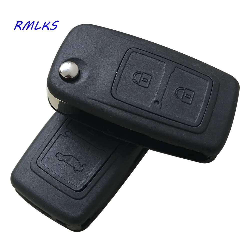 2 Buttons Flip Remote Key Replacement Key Blank Cover Remote Control ...
