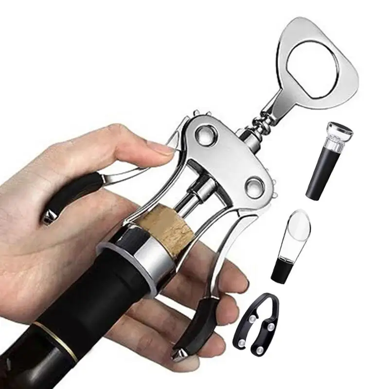 Manual-Wine-Opener-Set-4pcs-Manual-Waiter-Wine-Opener-Set-Wing-Shape ...