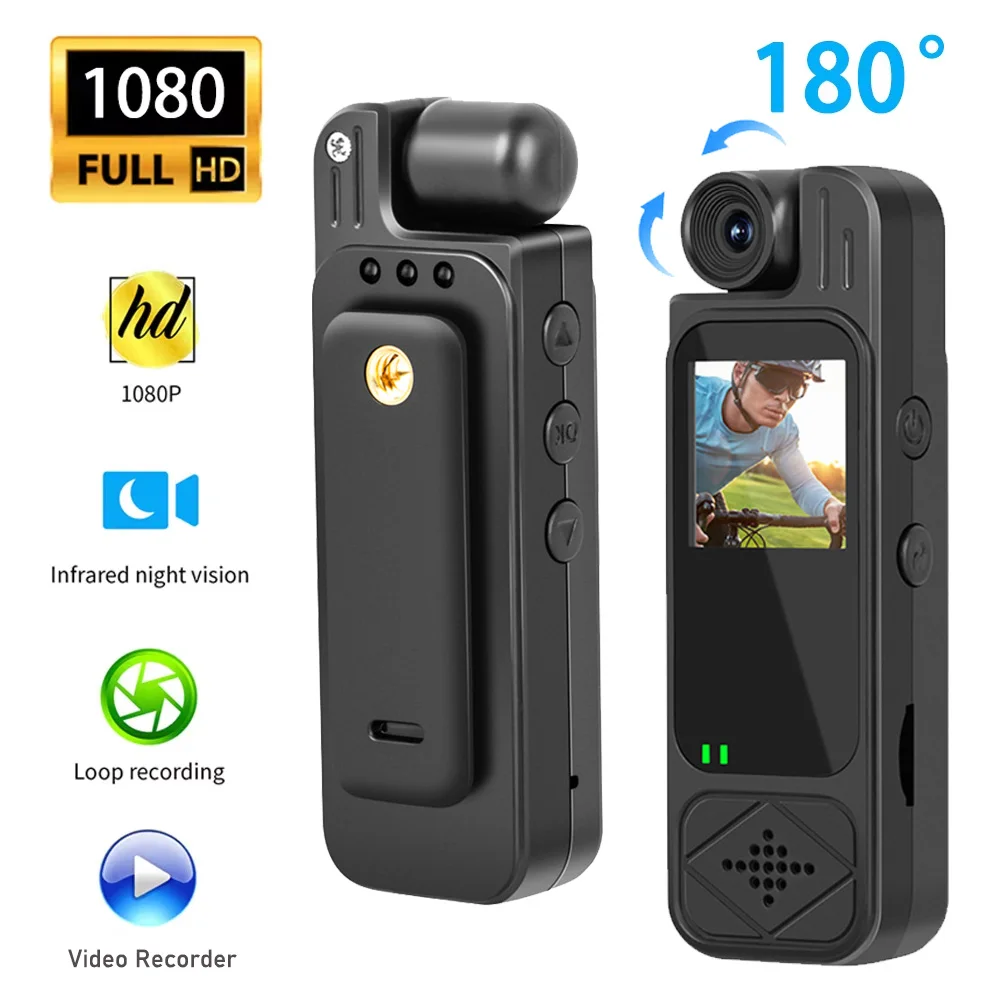 Digital Mini Body Camera 1080P Sports DV HD Screen Magnetic Night ...