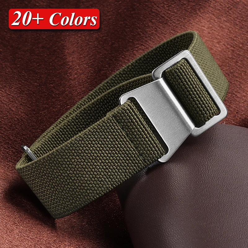 Nylon Watch Strap French Troops Parachute Bag Elastic Straps Men Women ...