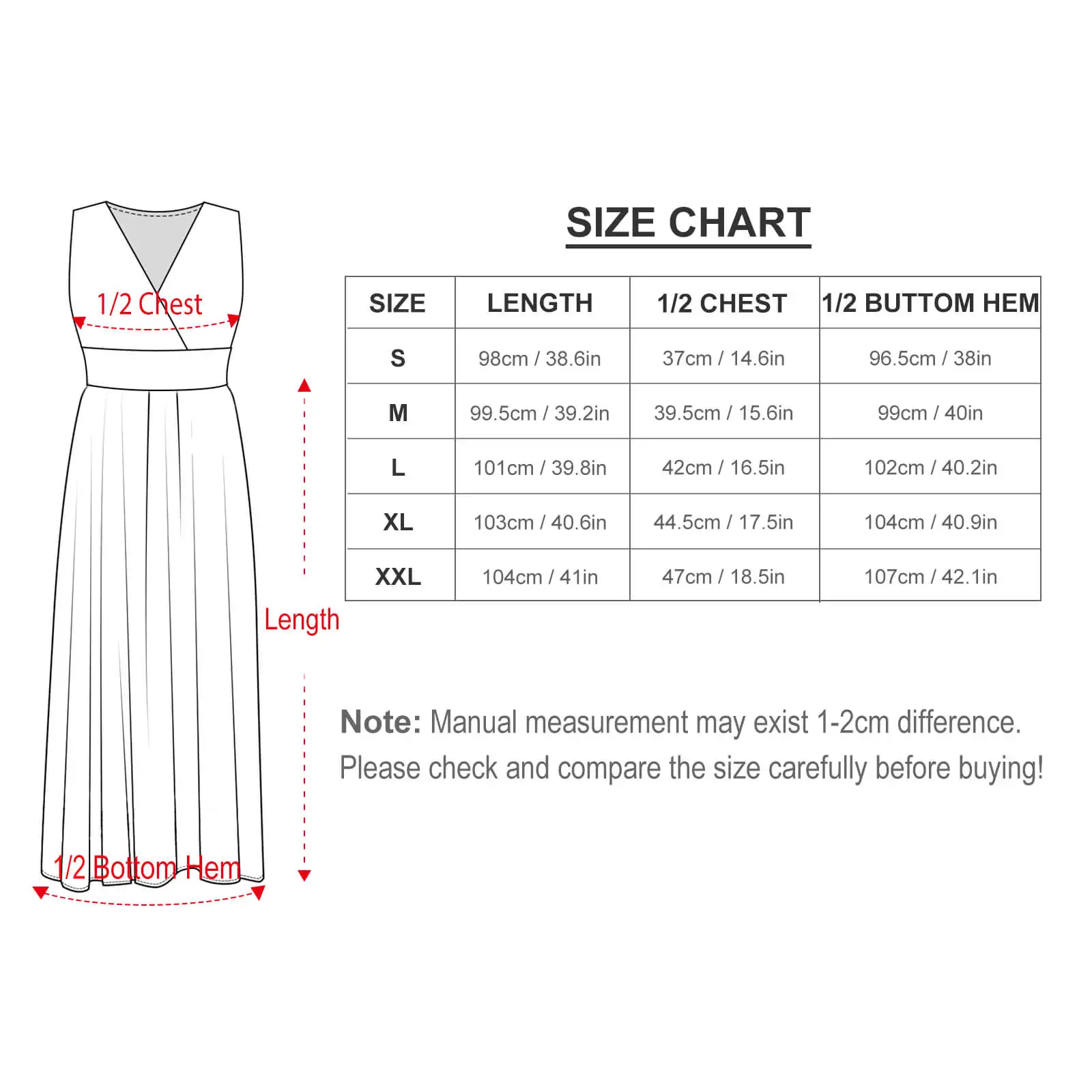 mystic dresses size chart | Dresses Images 2025