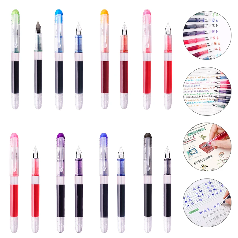 FP20-Fountain-Pen-Large-Capacity-Fashion-Classic-Transparent-Color ...