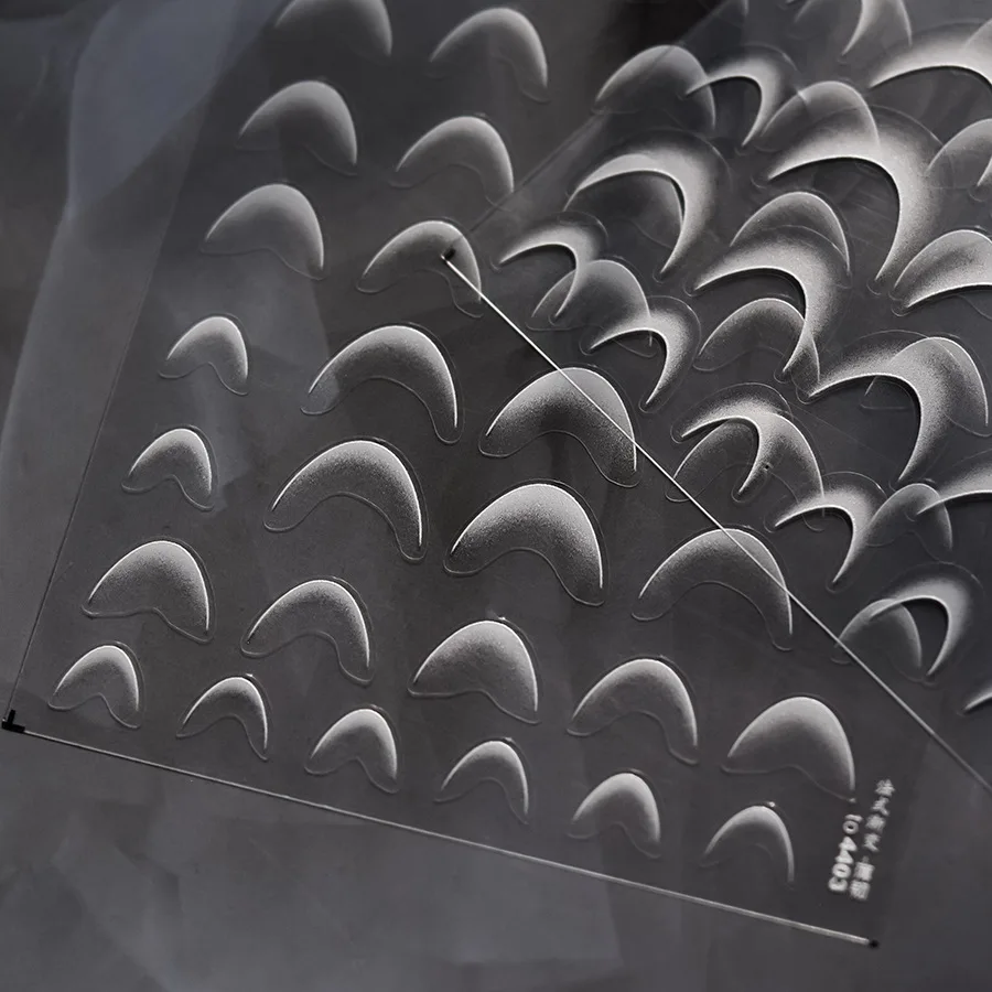 Кошачий коготь, дизайн линии, полумесяц, полоса, ореол, дуга, клейкая ...