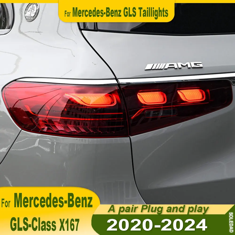 Car Tail light For Benz GLS Tail light X167 2020 2021 2022 2023 2024 ...