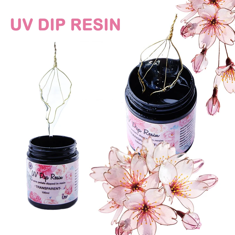 UV-DIP-Resin-Glue-UV-Flower-Making-Liquid-With-Light-For-Wire-Metals ...