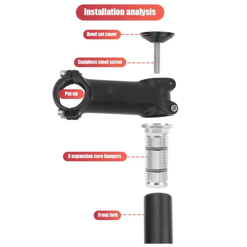 Bike Headset Expander Stem Top Cap Compression Plug Star Nut Bicycle ...