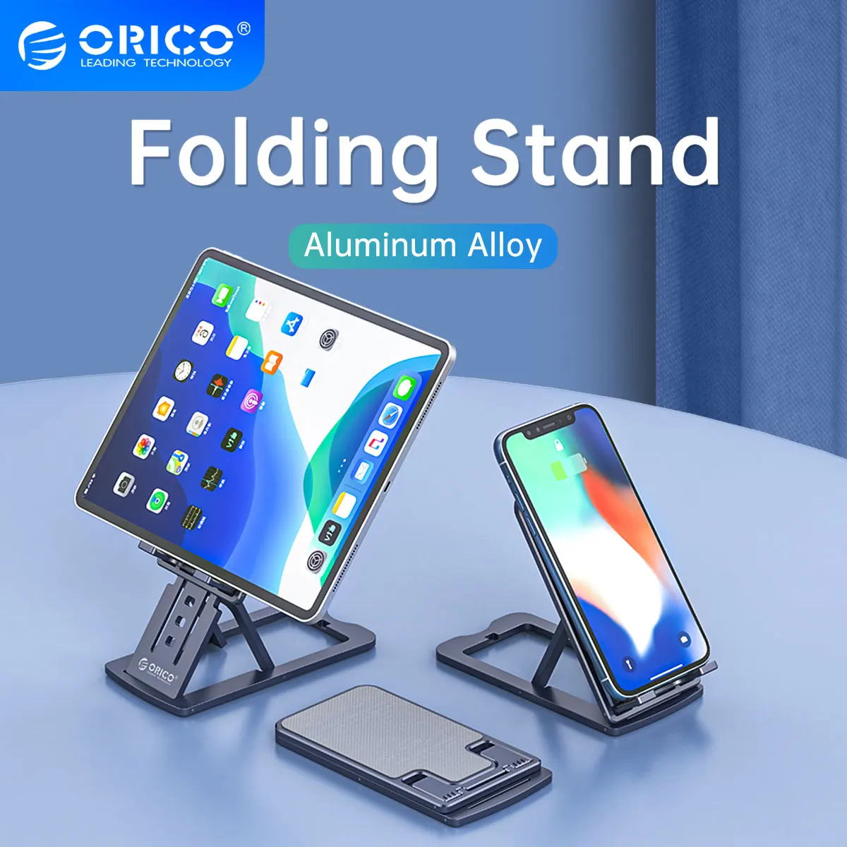 Orico-Metal-Phone-Stand-Desktop-Holder-Cradle-Foldable-Adjustable ...