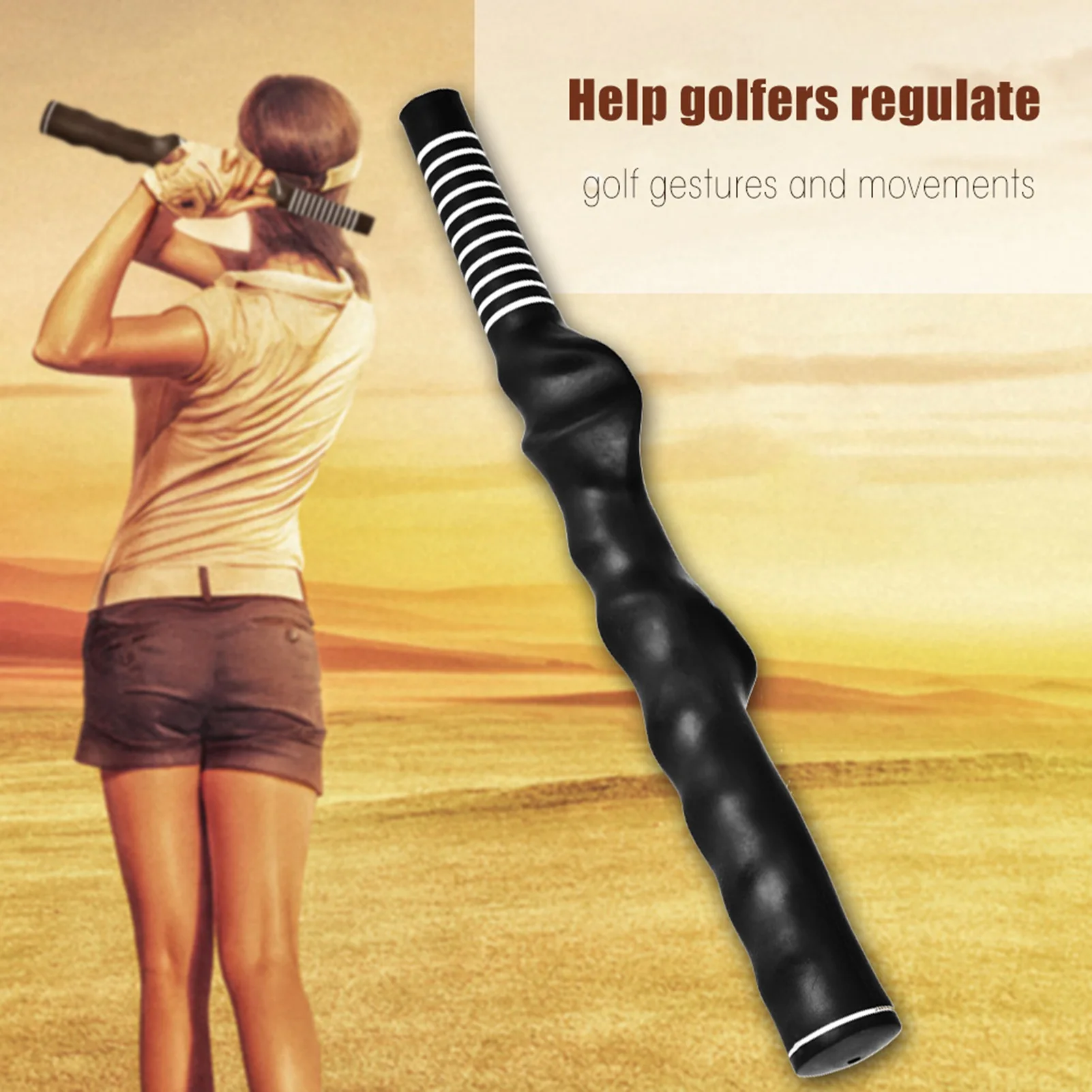 High Quality Durable Golf Rubber Hand Shape Grip Exercise Pole Grip ...