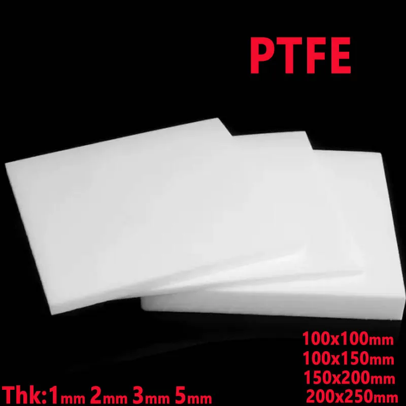 PTFE Sheet PTFE Plate PTFE Board Block Polytef Plate Thickness 1mm 2mm ...