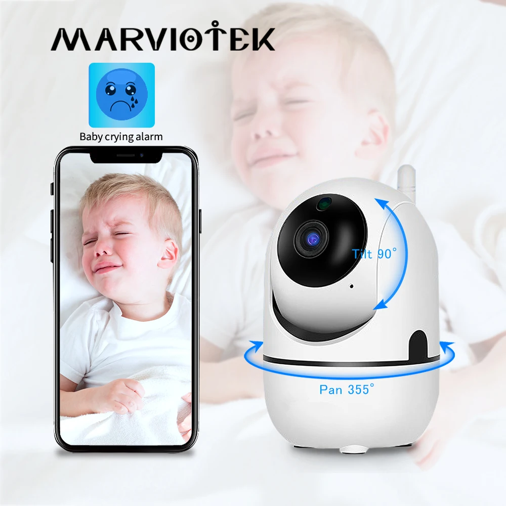 Mini Baby Monitor Wifi Ip Camera Auto Tracking Hd 1080p Indoor Home ...