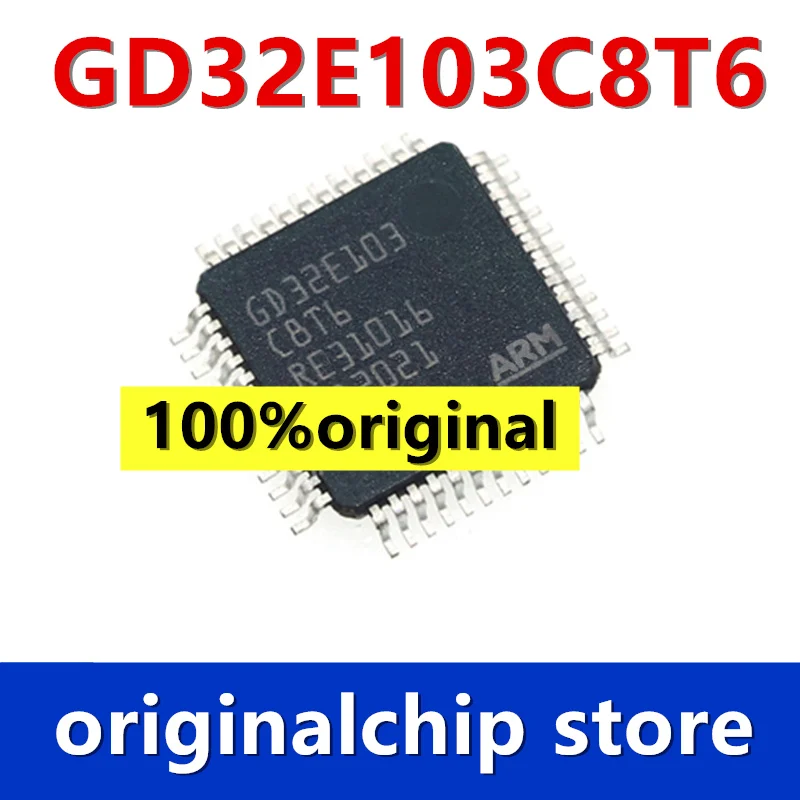 100pcs-Original-chip-GD32E103C8T6-LQFP48-microcontroller-chips-package ...