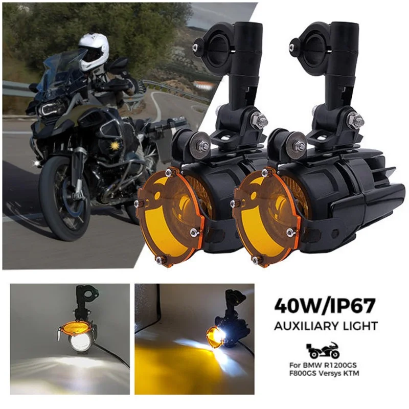 Motorcycle Driving Auxiliary Lights LED Fog Lights for BMW R1200GS LC R ...