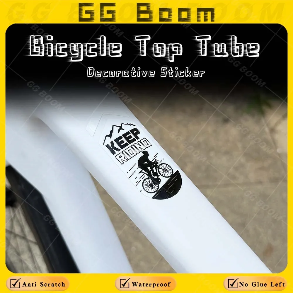 2PCS Bicycle Frame Stickers Decorative Bike Top Tube Waterproof ...