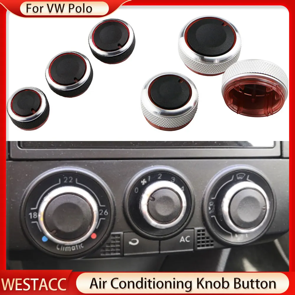 Aluminum Alloy Car Air Conditioning Knob AC Knob Heat Control Switch ...