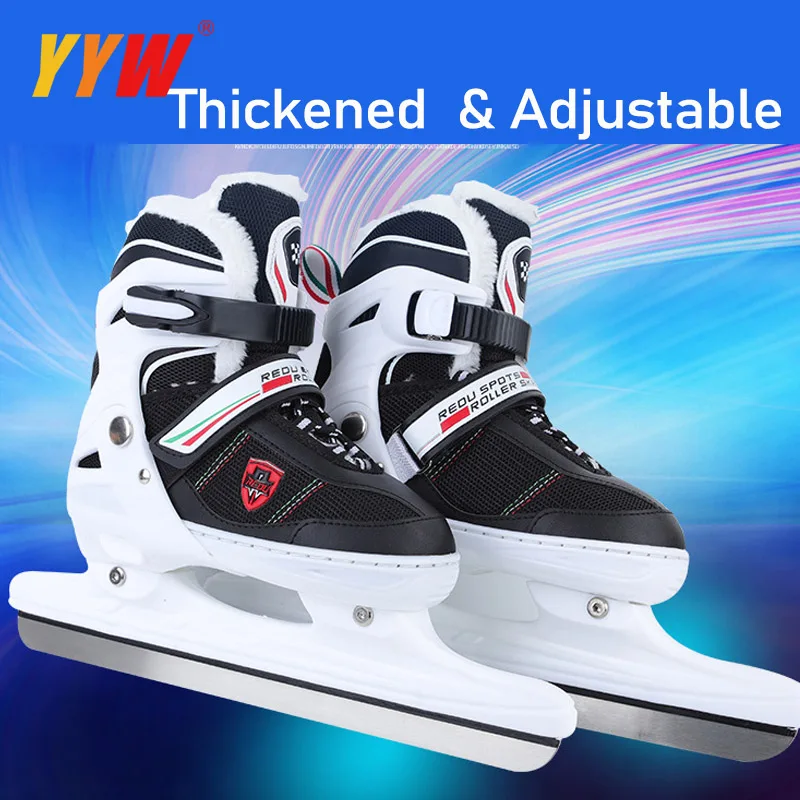 Thickened-Thermal-Ice-Skate-Shoes-Speed-Sliding-Skating-Blade-Ice ...