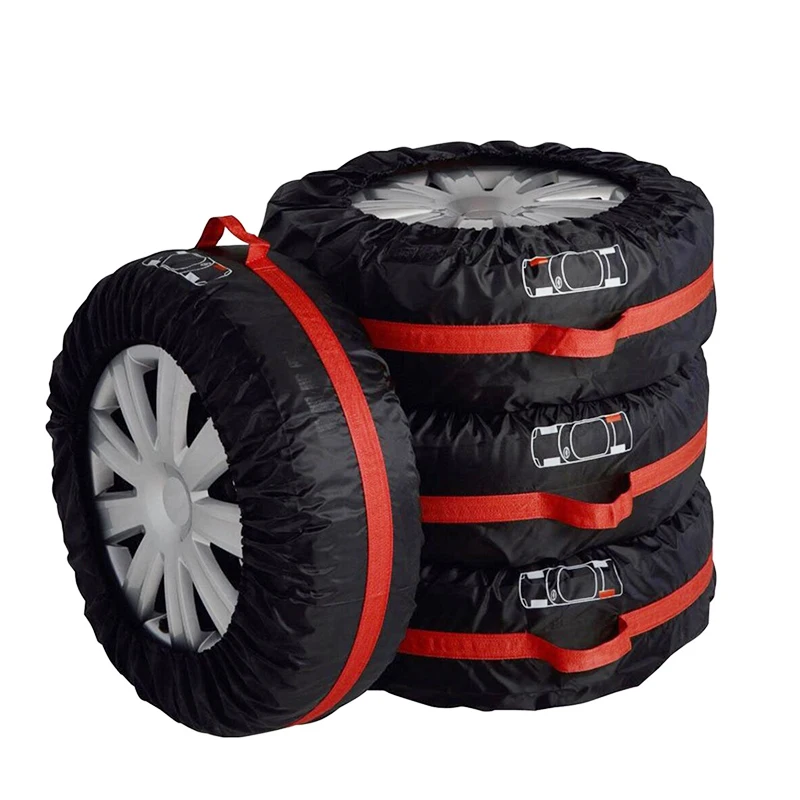 4-Pcs-set-Polyester-Car-Hub-Tire-Storage-Bag-Car-Spare-Tire-Cover-Tire ...