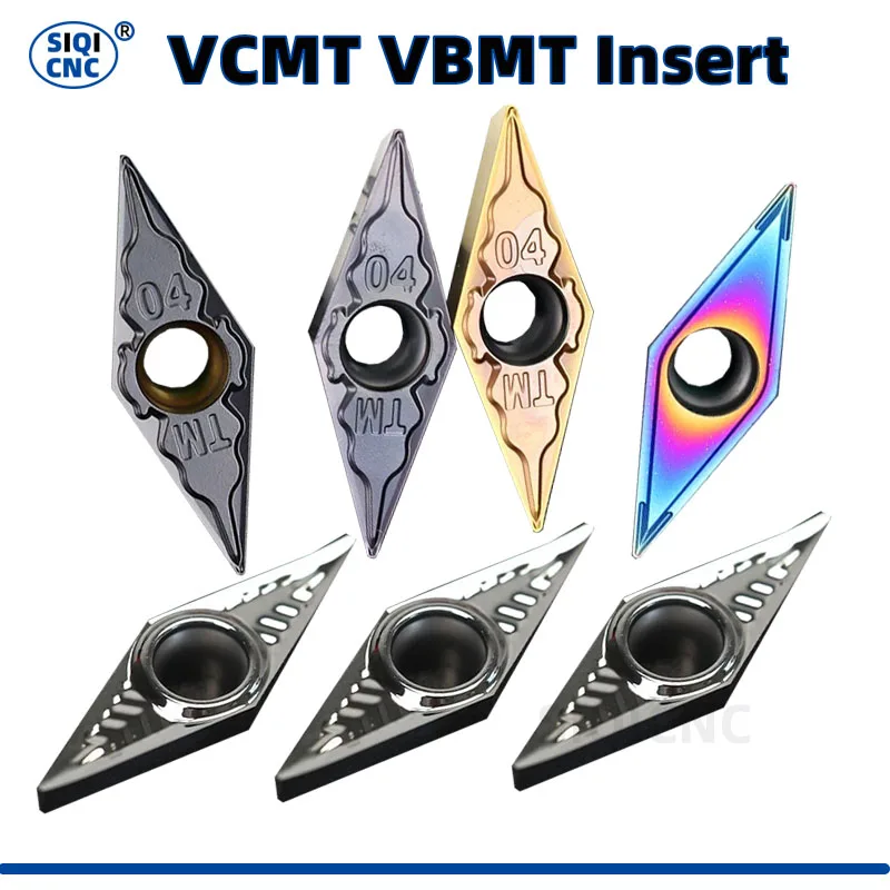 SIQICNC VCMT VBMT Insert Solid Carbide CNC Lath Tool Blade VCMT1604 ...
