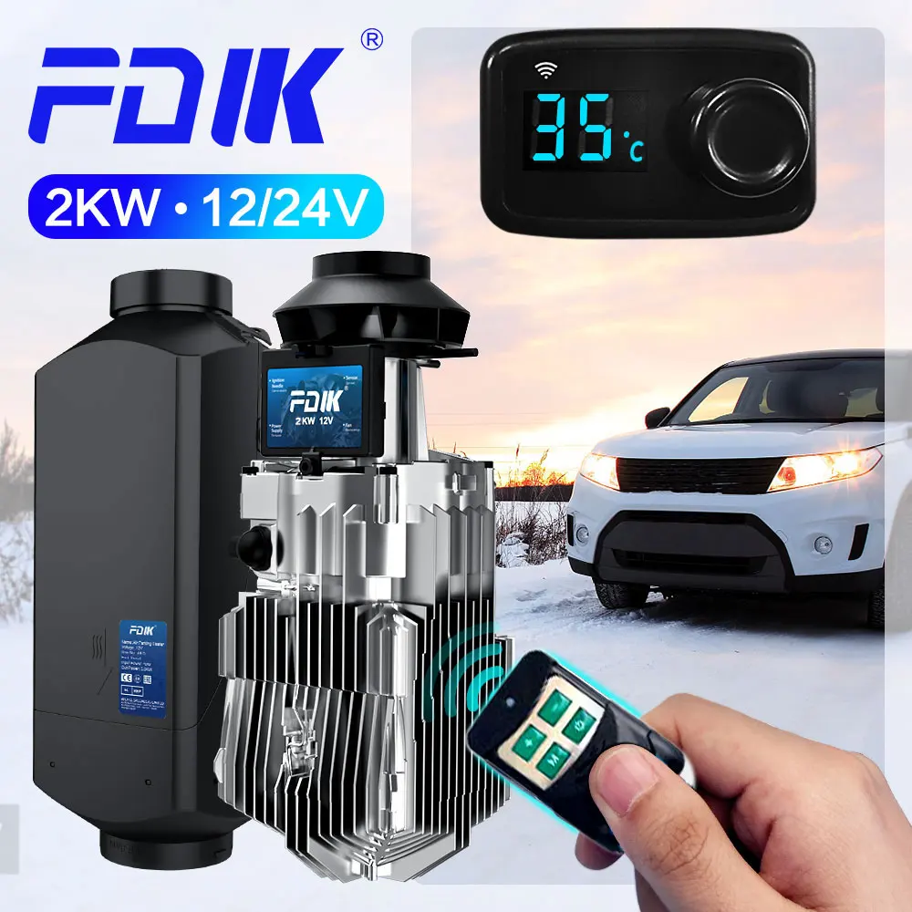 Fdik 2KW 12V 24V Air Diesel Heater Voor Auto Standkachel Met ...